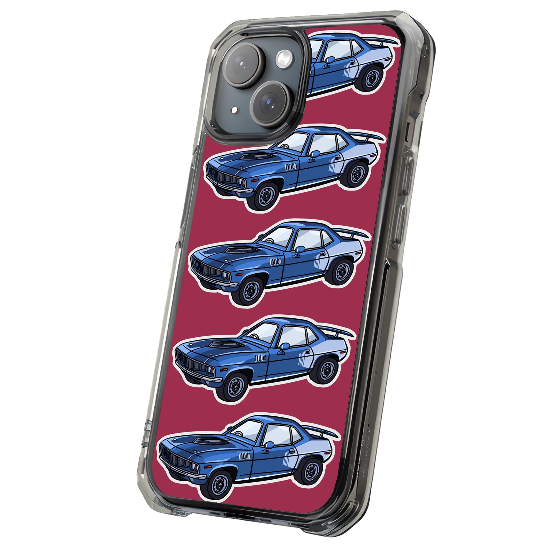 For Apple iPhone 14, MagSafe Rugged Case, Hemi Cuda Print, Styles to ...