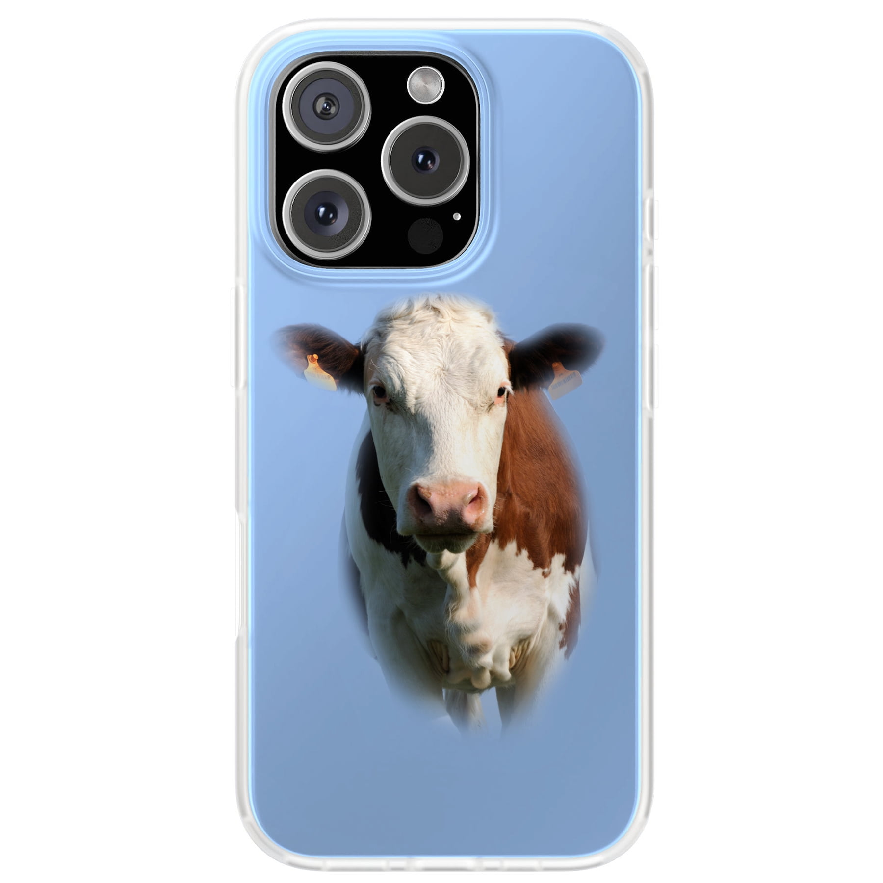 For Apple iPhone 14 Pro, Soft Matte Case, Animal Cow Print, Styles to ...