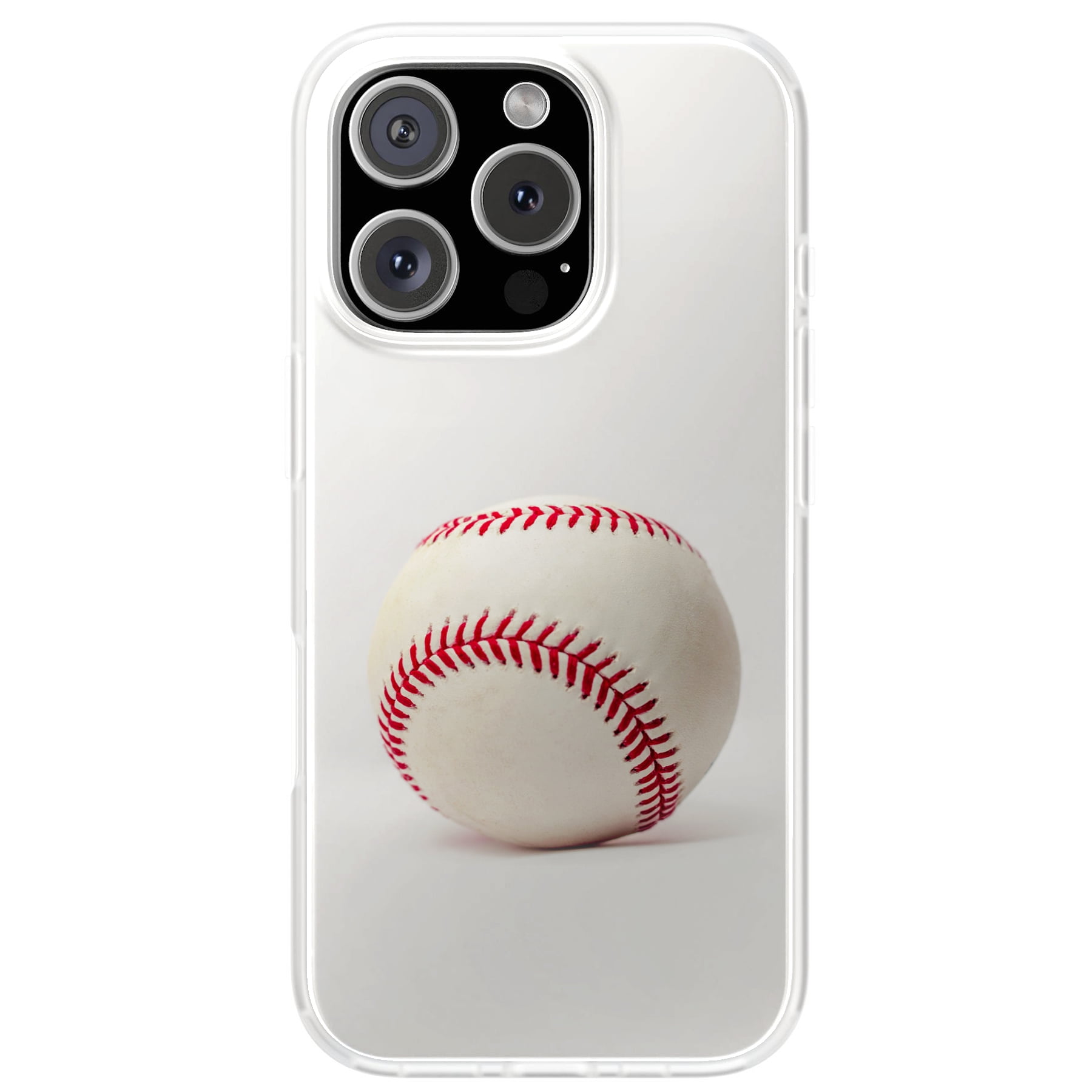 For Apple iPhone 14 Pro, Soft Matte Case, Baseball Sport Print, USA ...