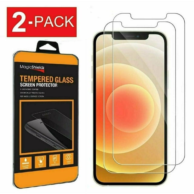 Apple iPhone 14 Premium 2-Pack Tempered Glass Screen Protector, Case ...