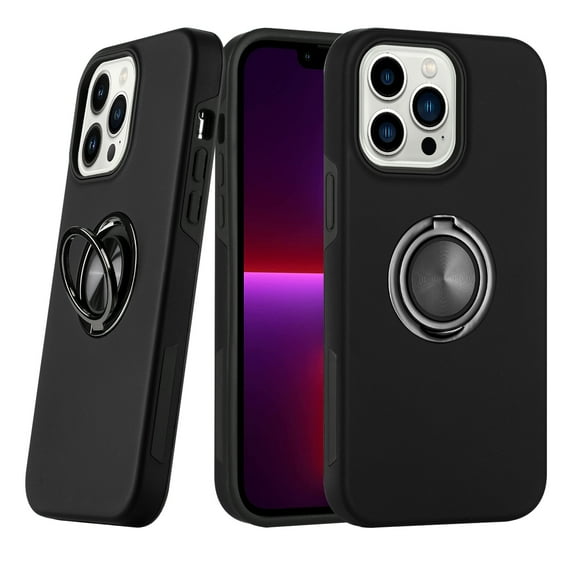 For Apple iPhone 15 Pro 6.1 inch Camera Slide Cover Rotating Metal Ring ...