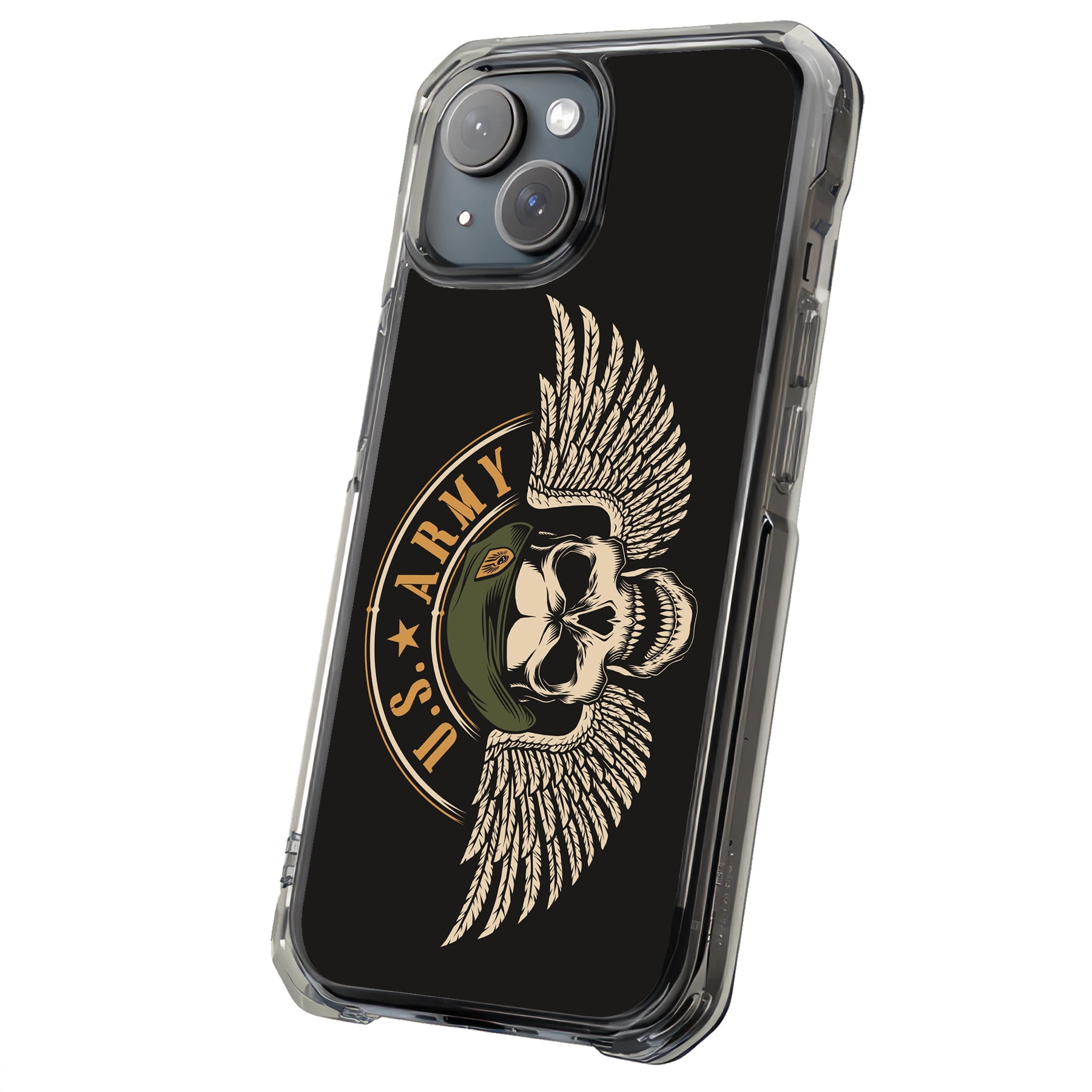 For Apple iPhone 16 Pro, MagSafe Rugged Case, US Army 3 Print, USA ...