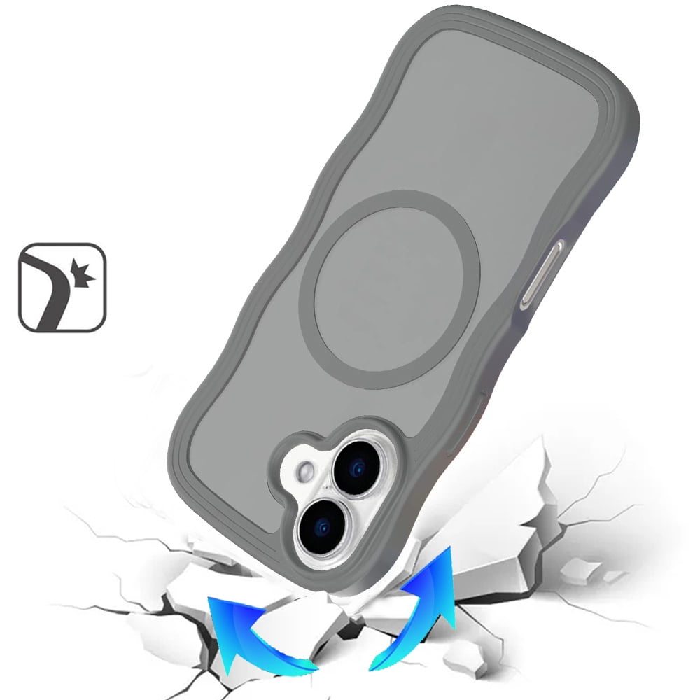 For Apple iPhone 17 (6.3") Phone Case, Grip Hand Magnetic Hybrid Case ...