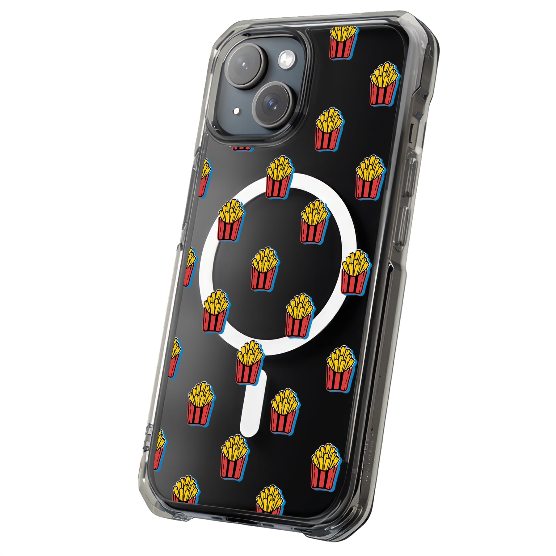 For Apple iPhone XR, MagSafe Rugged Case, French Fries Print, Styles to ...