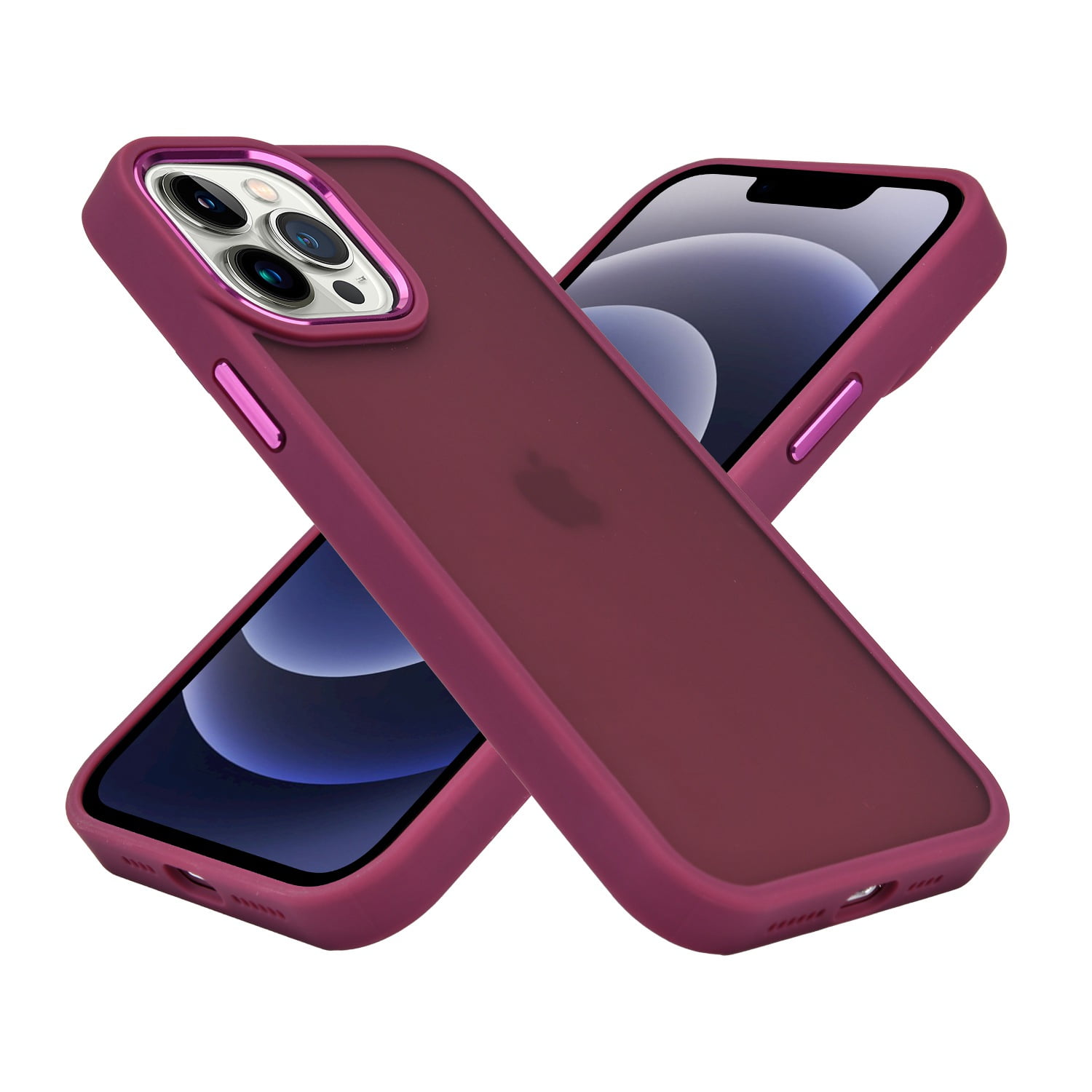 For Apple iPhone XR Slim Fit Hybrid Frosted Matte Polished Oil Thick ...
