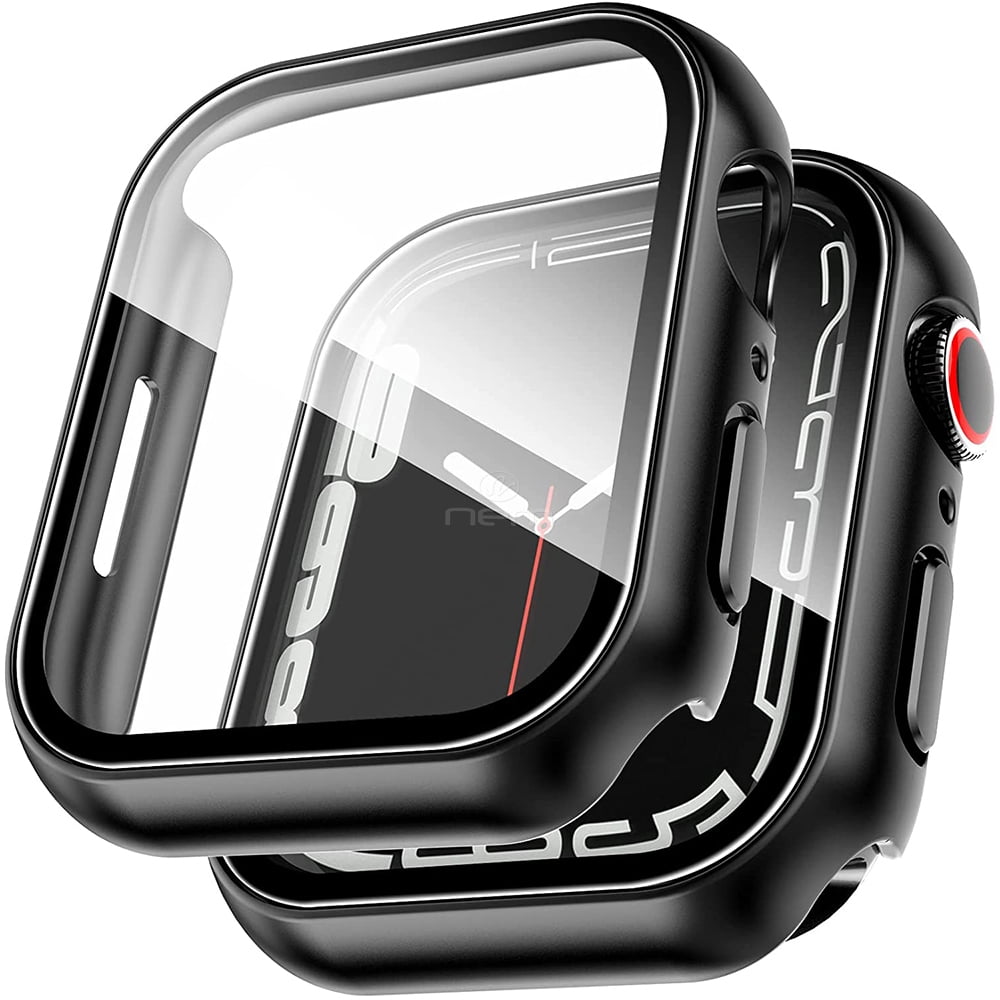 For Apple iWatch 40mm Edges Tempered Glass Screen Bumper Protector ...