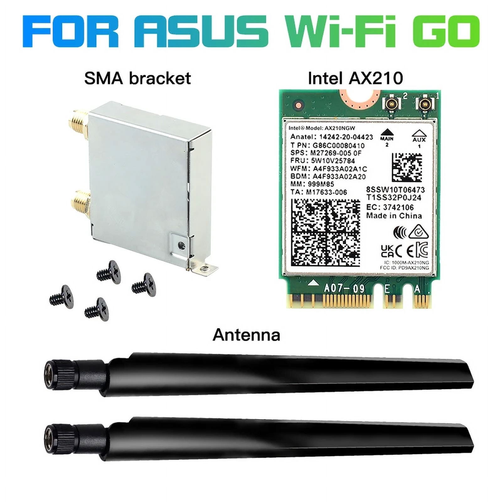 For Asus WiFi go AX210 WiFi 6e network card 5374mbps Bluetooth 5.3 Wireless Adapter go WiFi ...