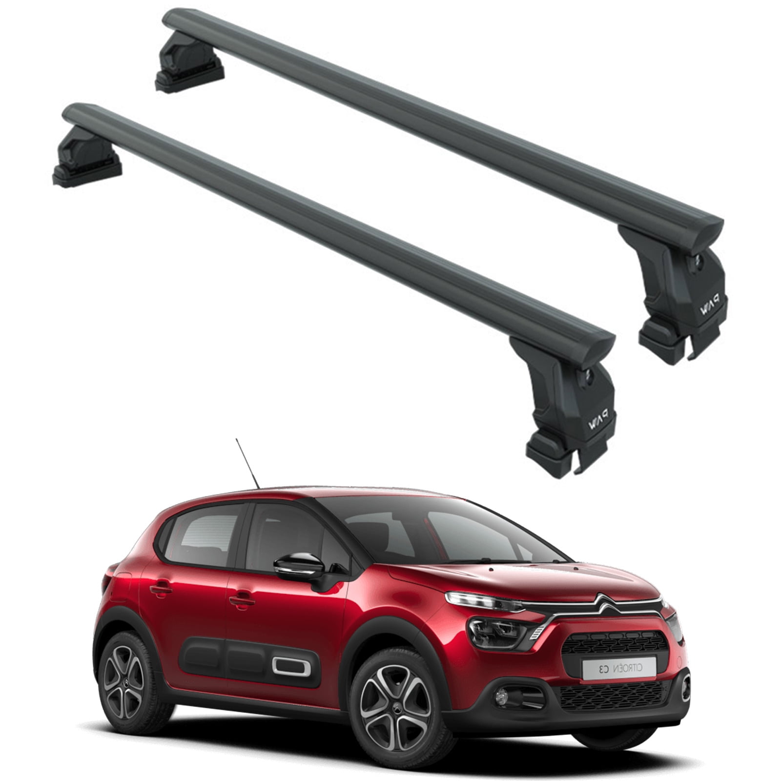 For Audi A3 Sedan Roof Rack Cross Bars Normal Roof Alu Black 2013-Up ...
