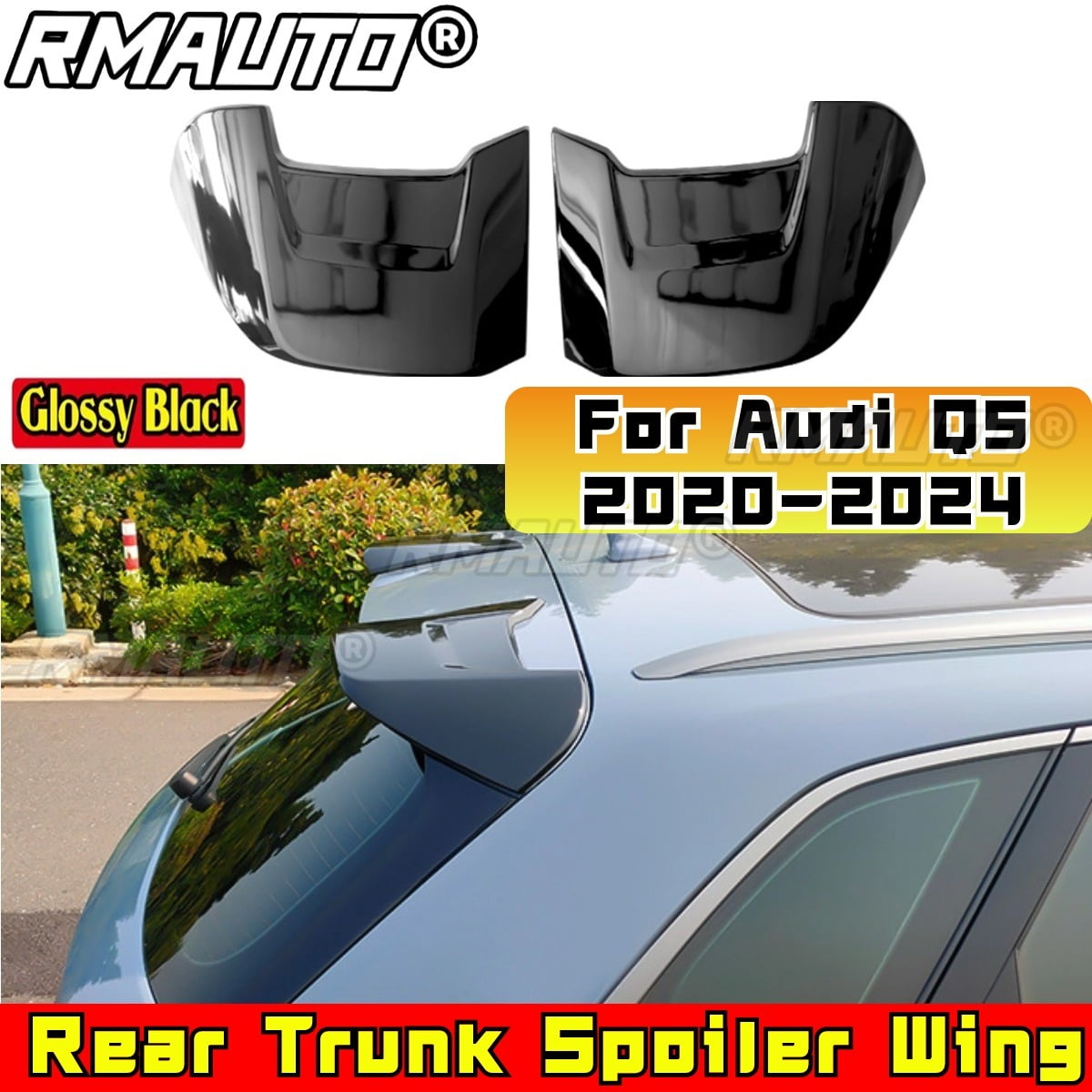 For Audi Q5 2020-2024 Rear Trunk Spoiler Wing Spoiler Car Rear Spoiler ...