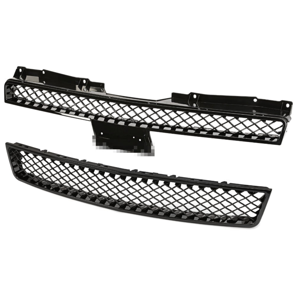 For Avalanche Suburban Tahoe Mesh Front Bumper Grille Grill Black Fits ...