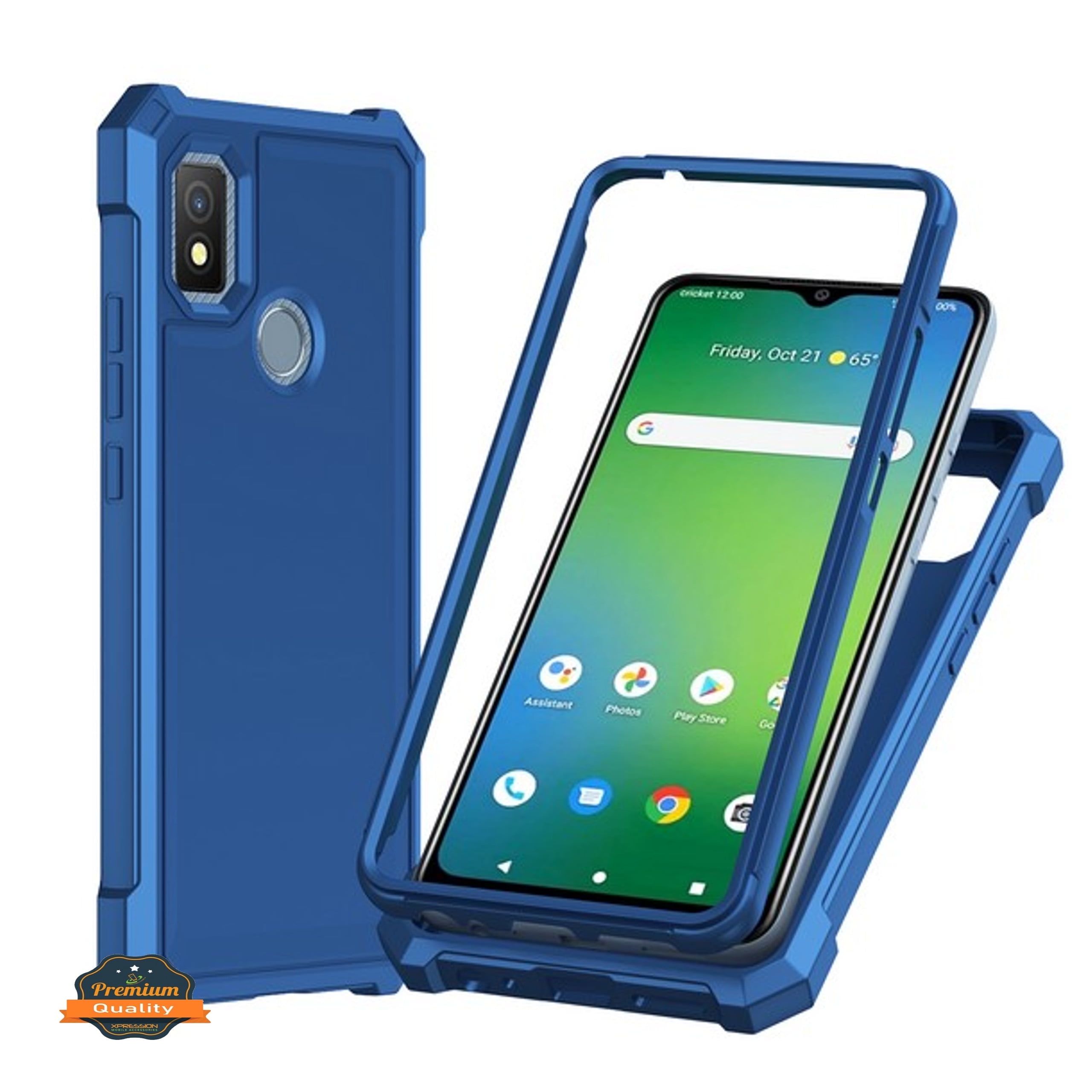 For BLU View 4 (B135DL), BLU View 2 (2023) Hybrid 2in1 Front Bumper ...