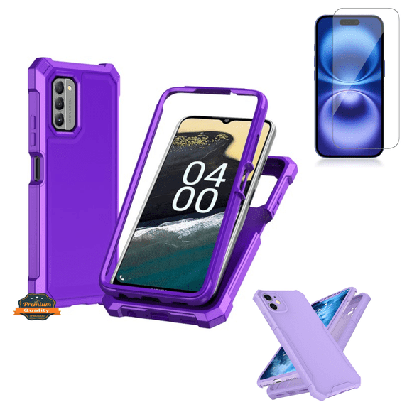 For BLU View 5 Pro 2024 Dual Layer Hybrid Case Slim, Shockproof Corners ...