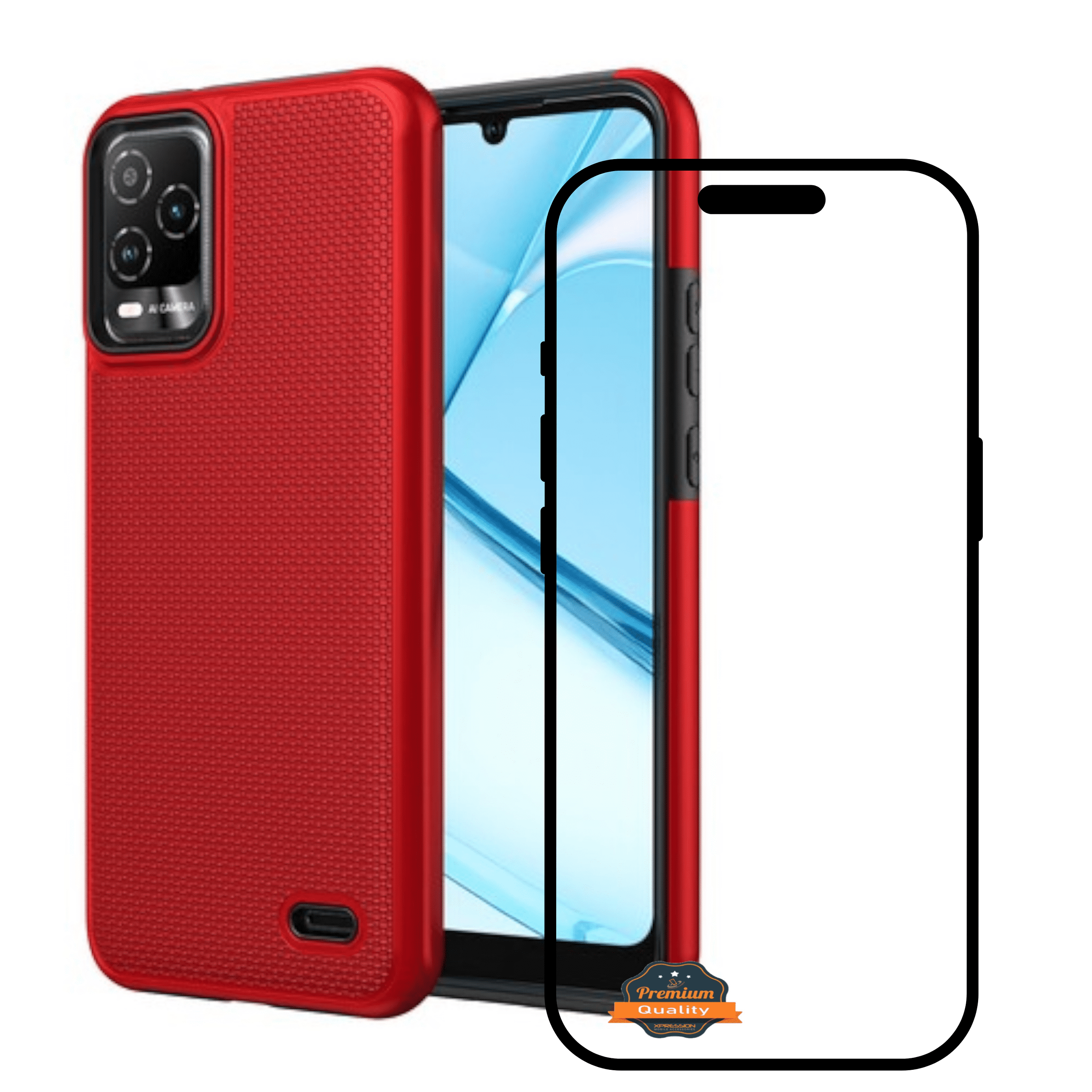 For BLU View 5 Pro 2024 Phone Case with Screen Protector Dual Layer ...