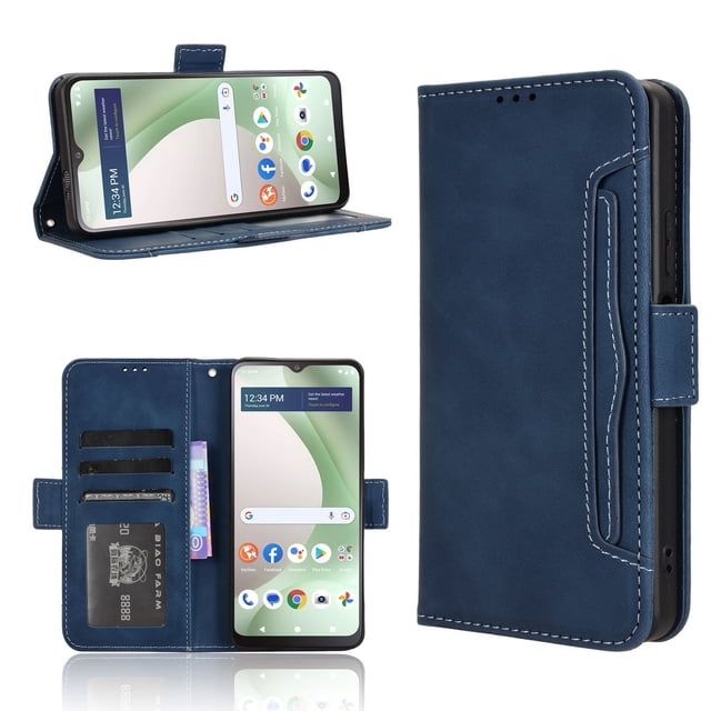 For BLU View 5/ View 5 4 Pro Wallet Case Magnetic Cover Photo Holder ...