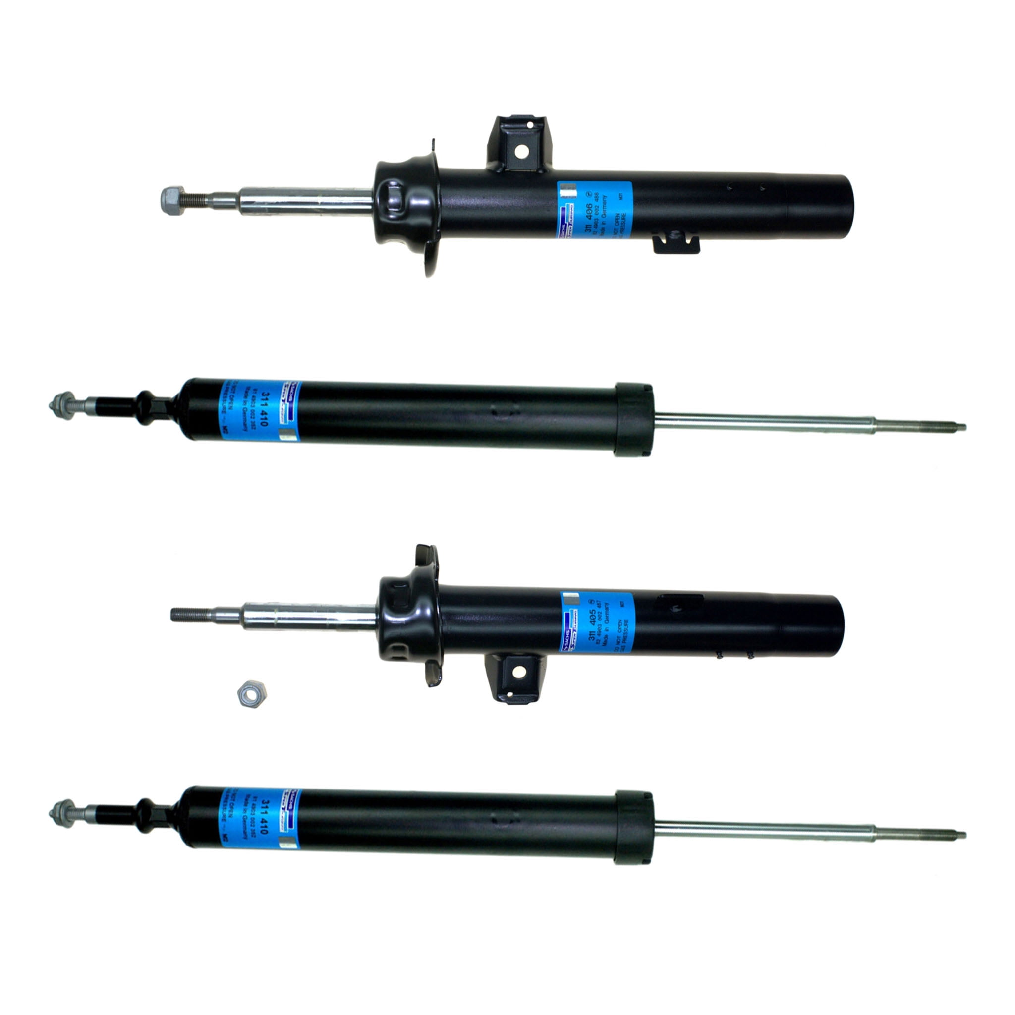 For BMW 325i 330i 328i 335i 335d 335is Sachs Front Rear Shocks Struts ...