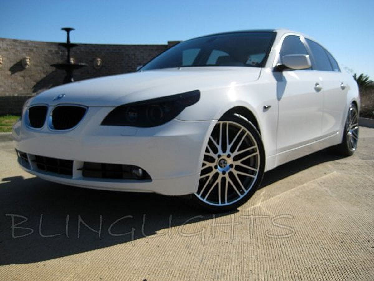For BMW 5-Series E39 E60 E61 F10 F11 Tinted Smoked Headlamps Headlights ...