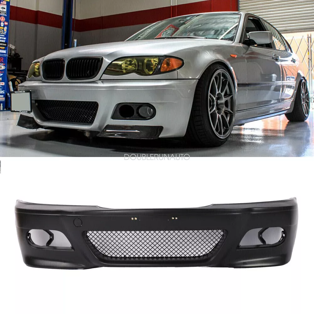 For BMW E46 M3 Style Front Bumper Covers 4dr 2dr 1999-05 SEDAN Wagon ...