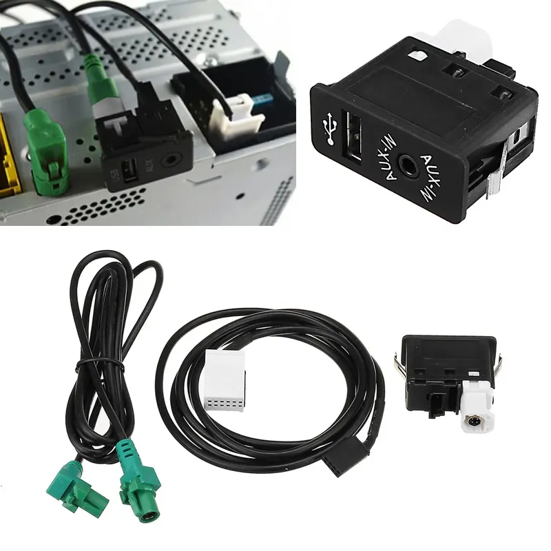 For BMW E60 E61 E63 E64 E87 E90 E70 F25 F01 F02 F03 F04 F12 F13 Car AUX ...
