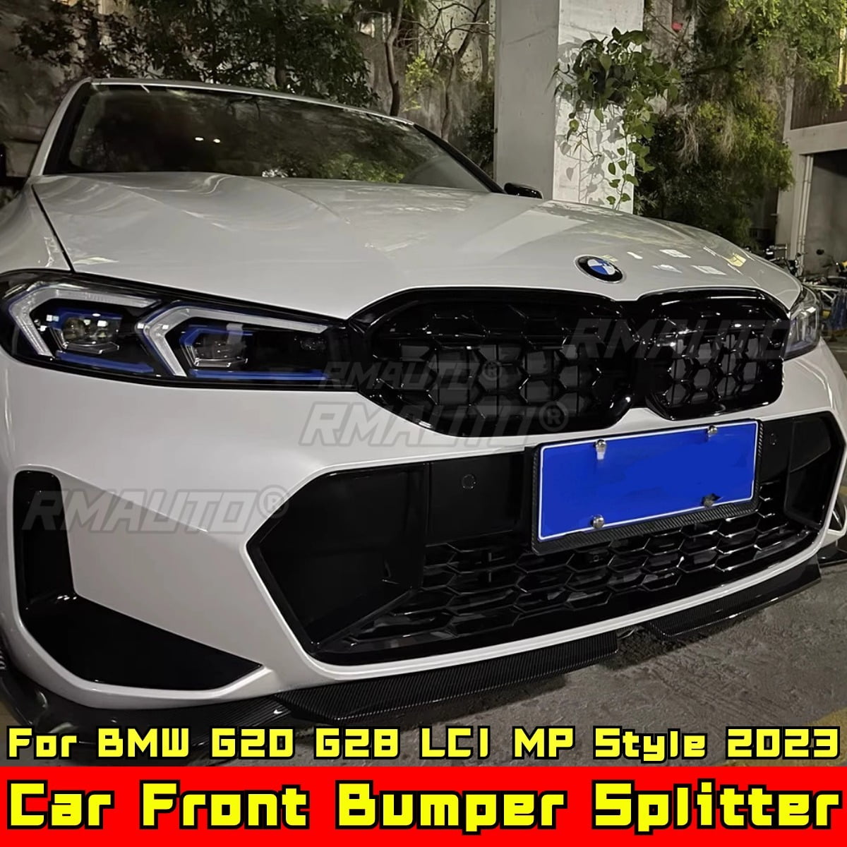 For BMW G20 G28 LCI 2023 Body Kit Front Bumper Splitter Carbon Fiber ...