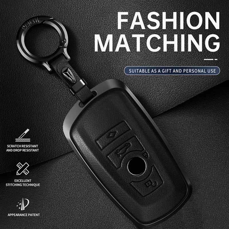For BMW Key Fob Cover Leather Car 1 3 4 5 6 7 Series X3 X4 M5 M6 GT3 ...