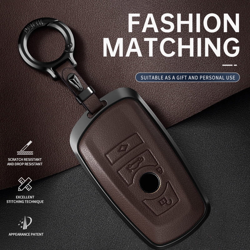 For BMW Key Fob Cover Leather Car 1 3 4 5 6 7 Series X3 X4 M5 M6 GT3 ...