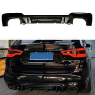 For BMW F30 F31 F32 F33 F22 Glossy Black Rear Bumper Splitter Diffuser ...