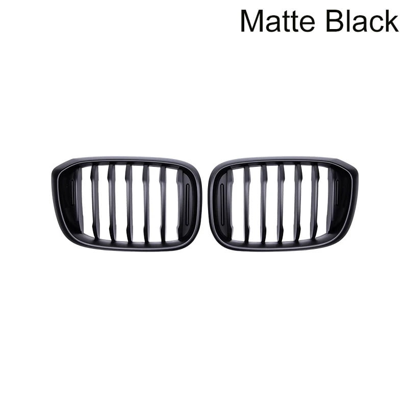 For BMW X3 X4 G01 G02 G08 Gloss Black Grille Car Front Hood Grilles ...