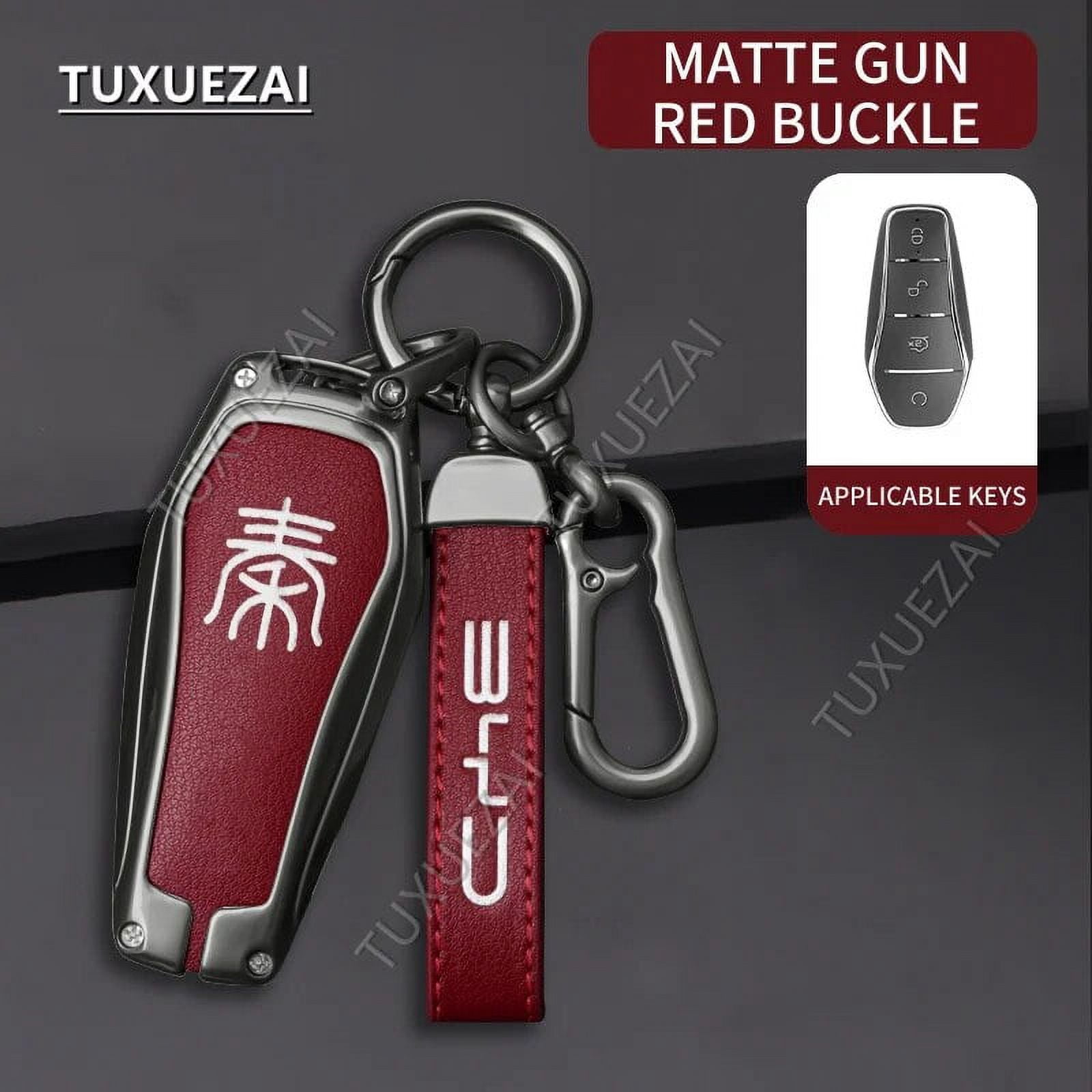 For BYD Qin B 4 buttons Key Bag Qin PLUS Auto Accessories Car Key Cover ...