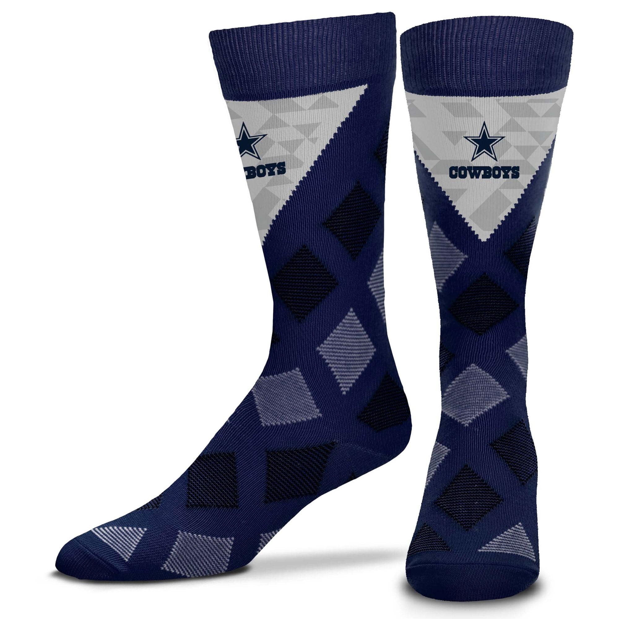 For Bare Feet Dallas Cowboys Double Dash Crew Socks - Walmart.com