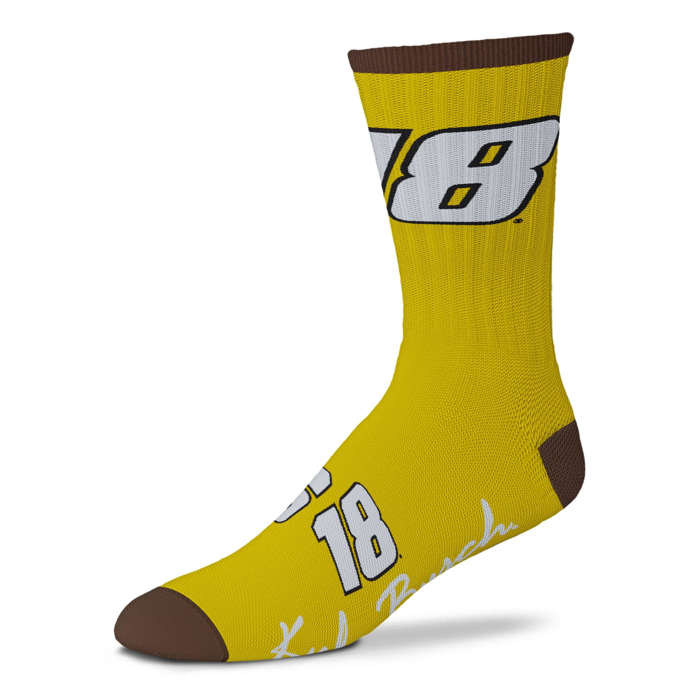 For Bare Feet Kyle Busch Old Skool Crew Socks - Walmart.com