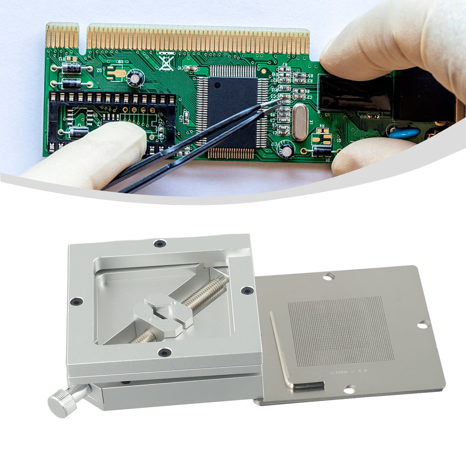 For Bga Reballing Kit 90Mm Reball Station Fixture Jig with 10Pcs ...