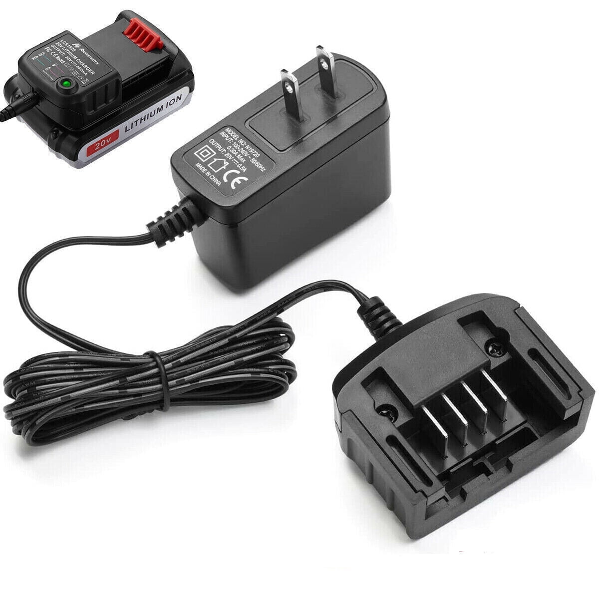 Black + Decker and Porter-Cable 20V Lithium-ion Battery Charger, Energy ...