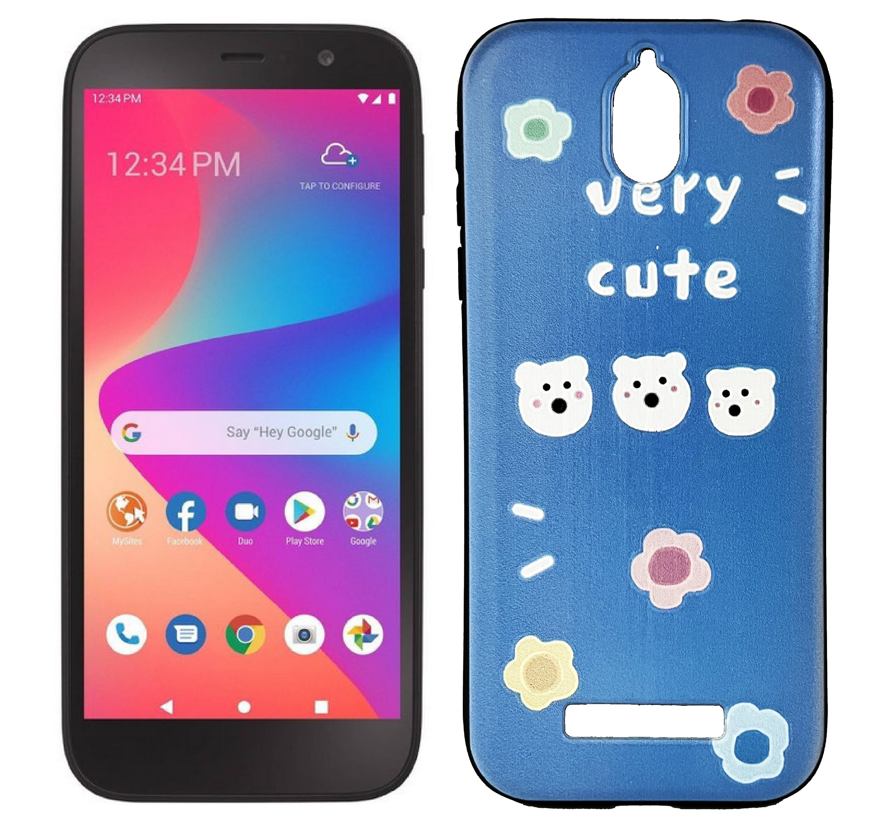 For Blu View 2 B131DL B130DL TPU 1-Piece Cover Case + Tempered Glass ...