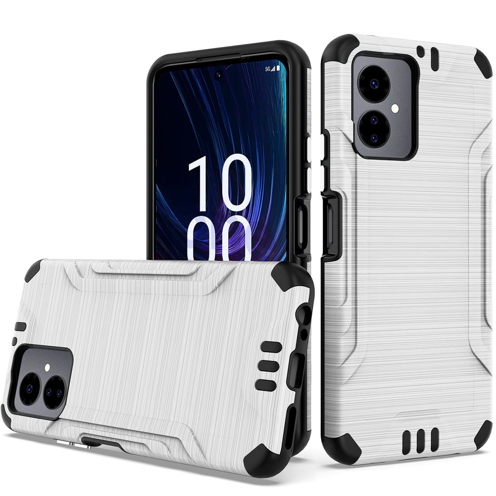 For Boost Celero SC 5g 2024 METKASE Strong Tough Metallic Design Hybrid ...