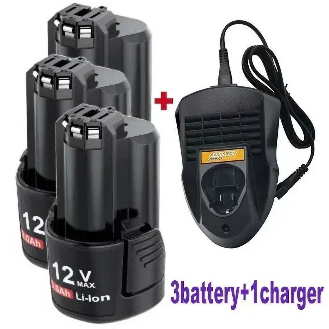 For Bosch lithium-ion rechargeable battery, 12V/10.8V charger 3000mAh ...