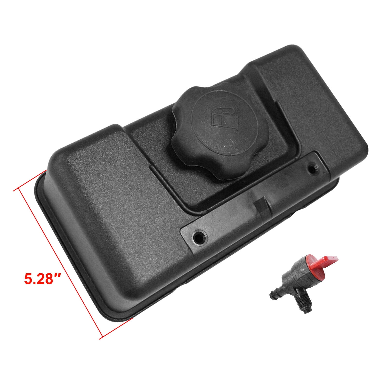For Briggs & Stratton 691993 4-Quart Plastic Fuel Tank and Cap Remote ...
