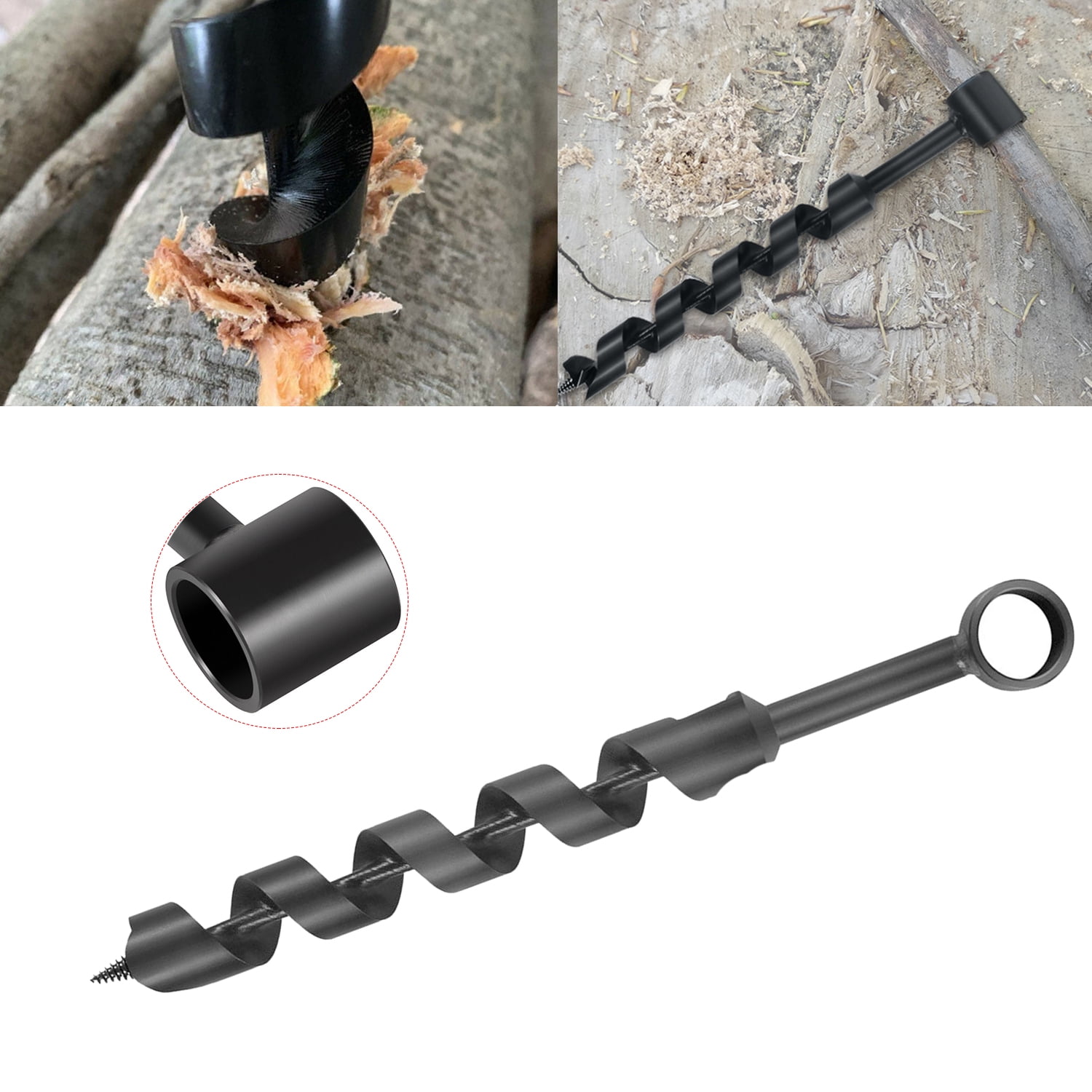 For Bushcraft Backpack And Camping Hand Auger Scotch Eye Wood Auger ...