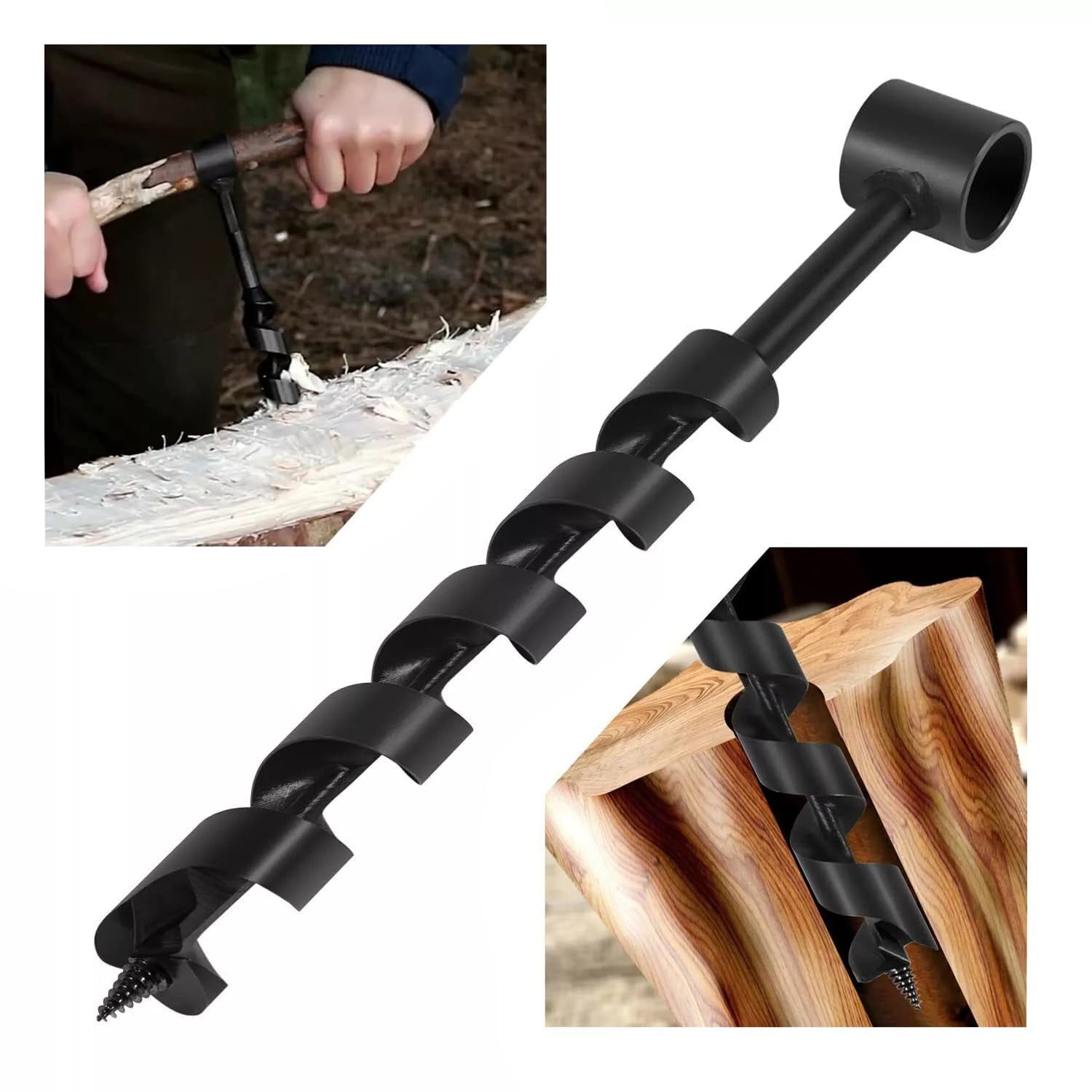 For Bushcraft Backpack And Camping Survival Tool Scotch Eye Wood Auger ...