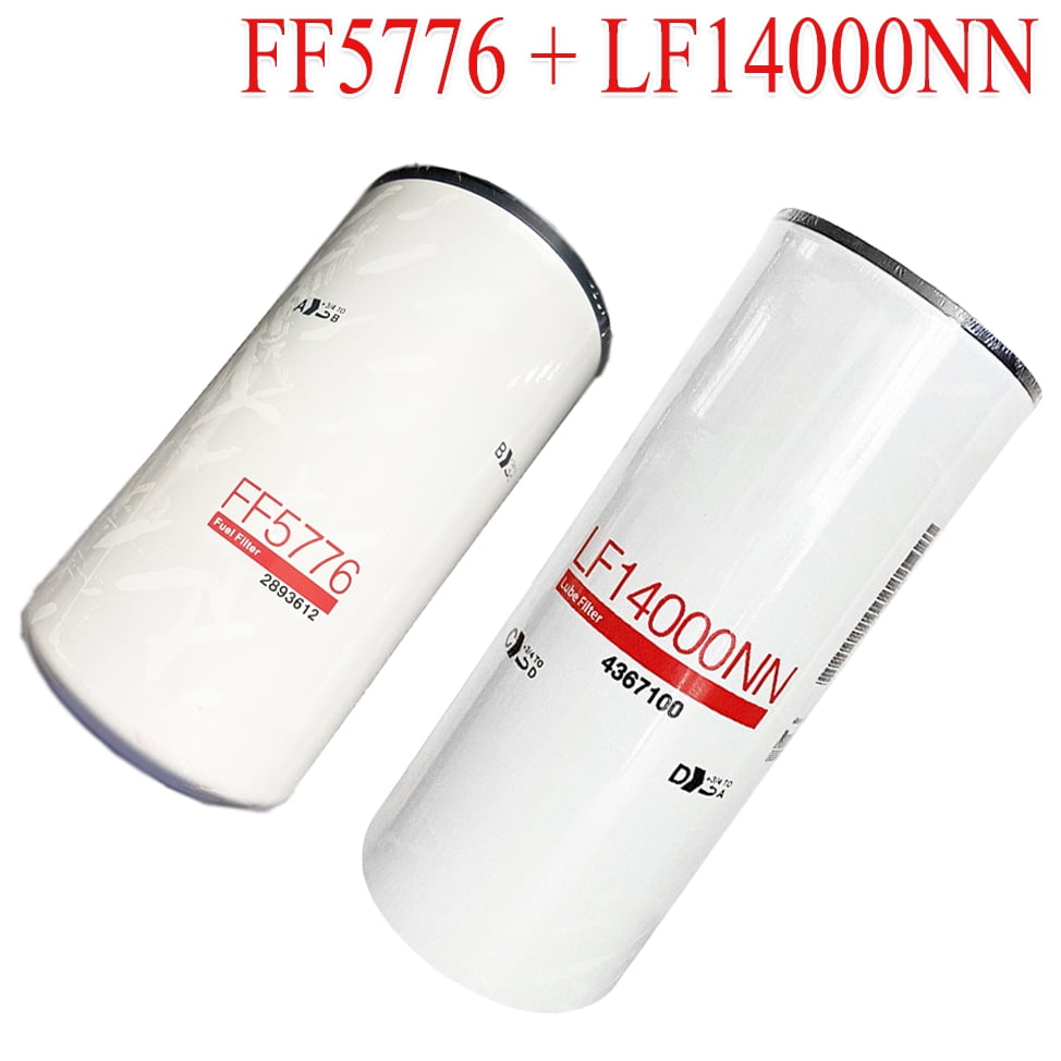 For CUMMINS ISX15 OIL CHANGE KIT LF14000NN, FF5776, Oil Fuel Filter NEW ...