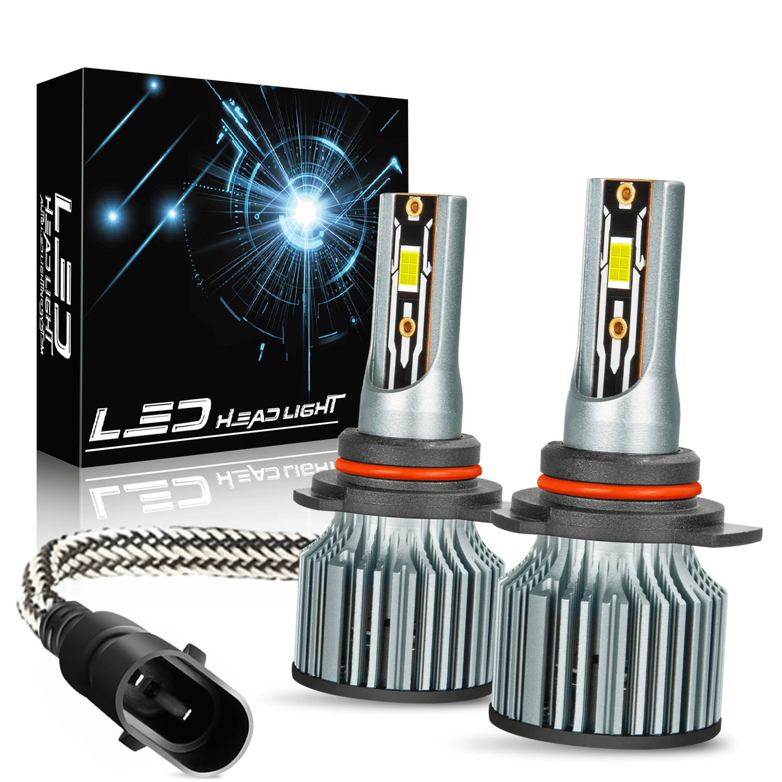 For Cadillac ATS 2013-2019 2x 9012 LED Headlight Hi/Low Beam 6000K ...