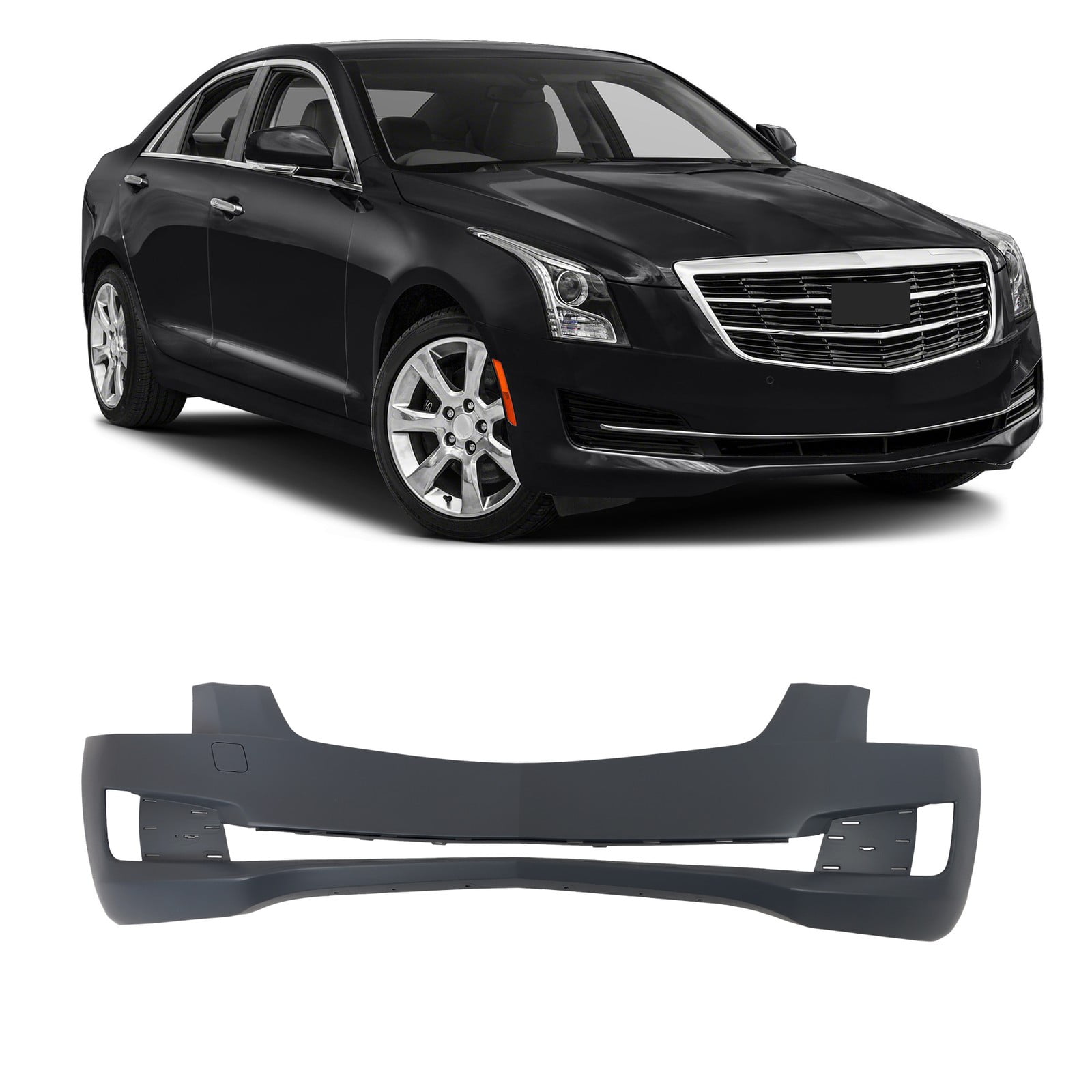 For Cadillac ATS 2015-2018 Bumper Cover Front Lower Without Sensor Hole ...