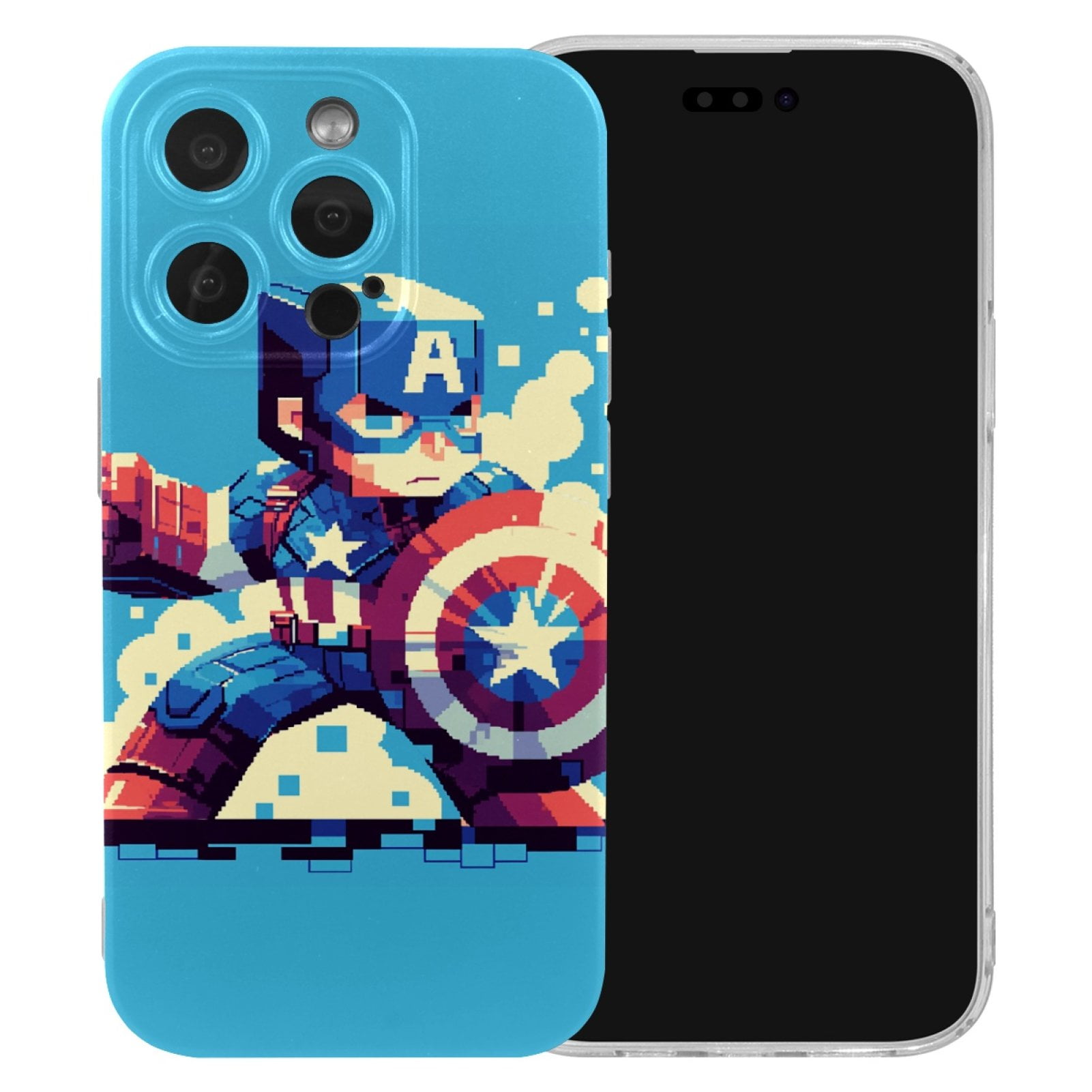 For Captain America 1 Pack Printed TPU Soft Shell Non-Yellowing Shockproof Phone Case for iPhone ...