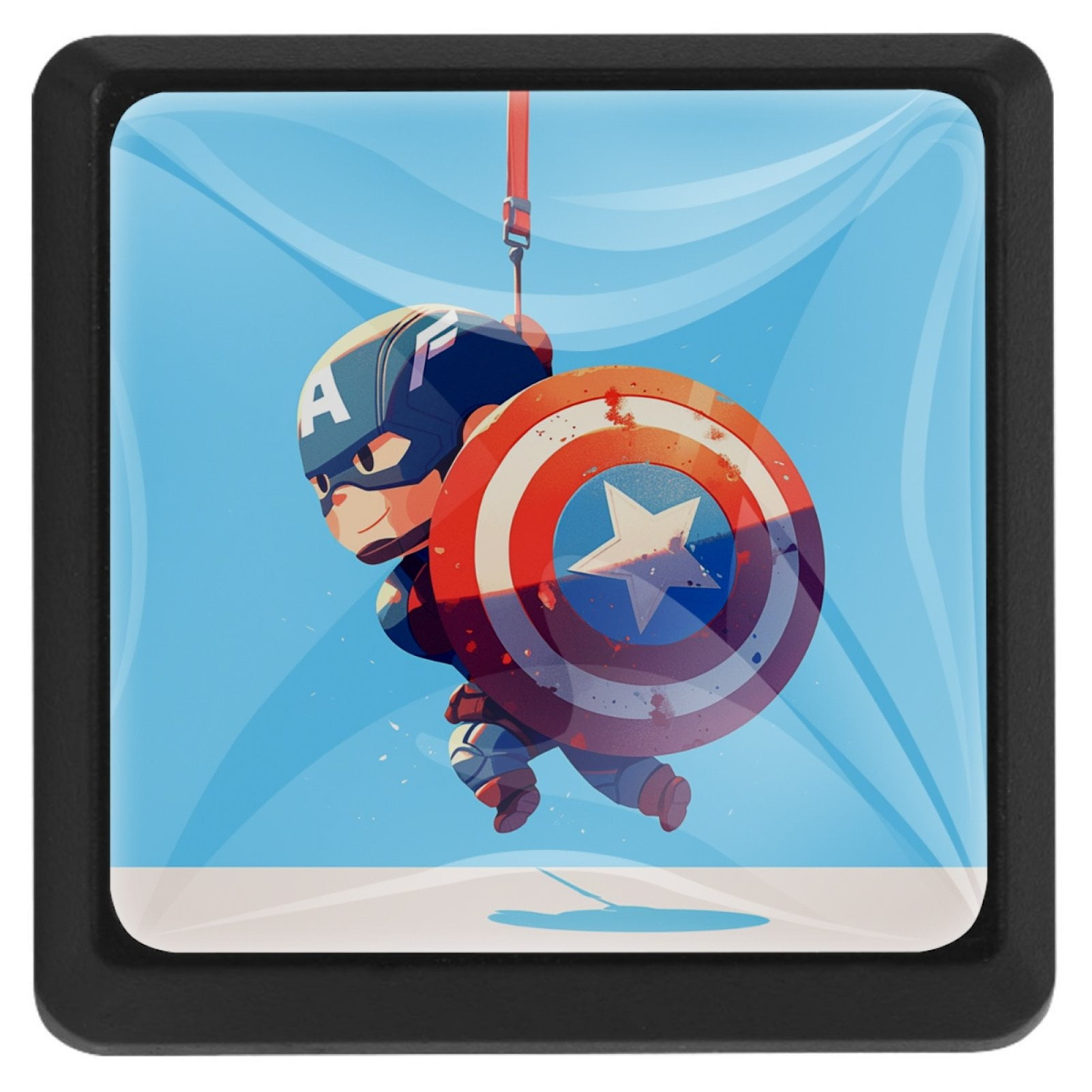 For Captain America ABS Glass Drawer Handles with Screws (4 Packs ...