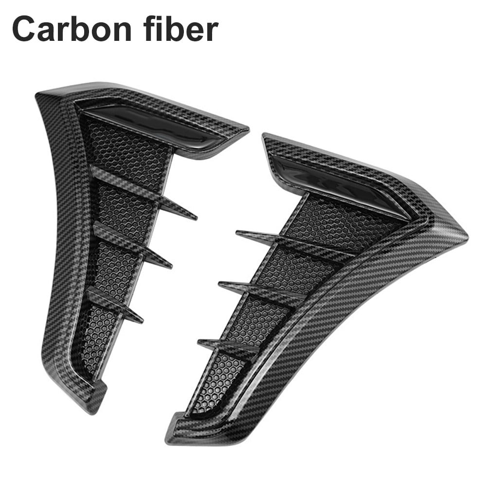 For Car Modification Car Fender Side Vents Side Wing Air Flow Black ...