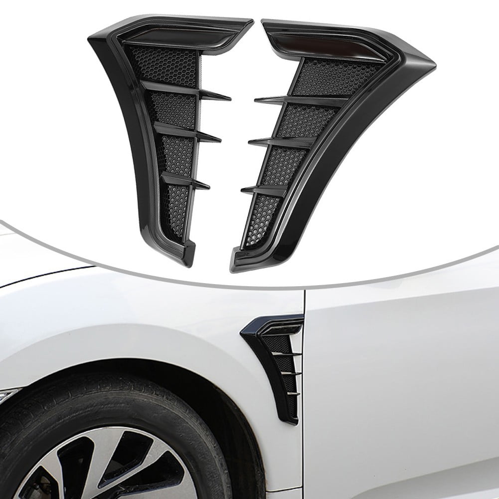 For Car Modification Car Fender Side Vents Side Wing Air Flow Black ...