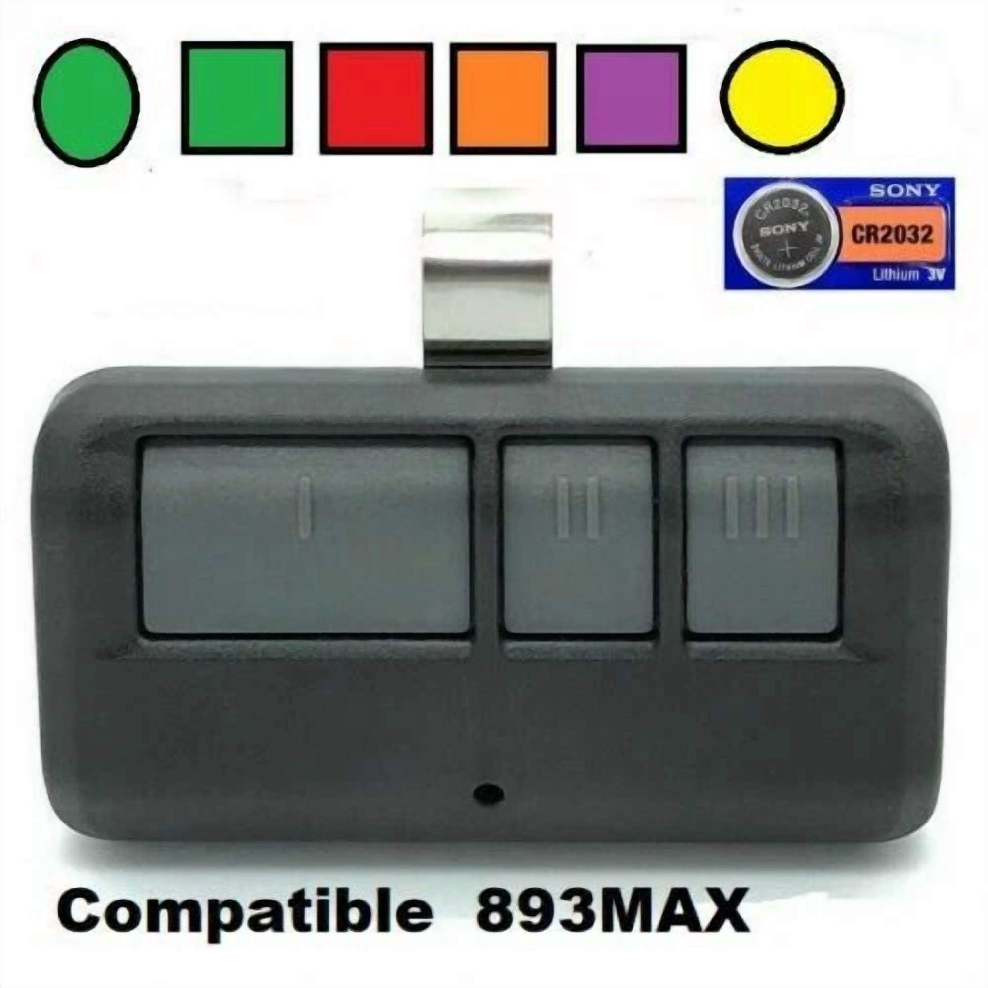For Chamberlain Liftmaster Garage Door Opener Remote 893Lm 891Lm 893Max ...