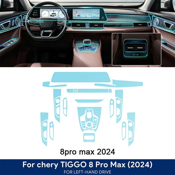 For Chery Tiggo 8 Pro 2021-2024 Gearbox Panel Navigation Screen Anti-Scratch Sticker Automotive ...