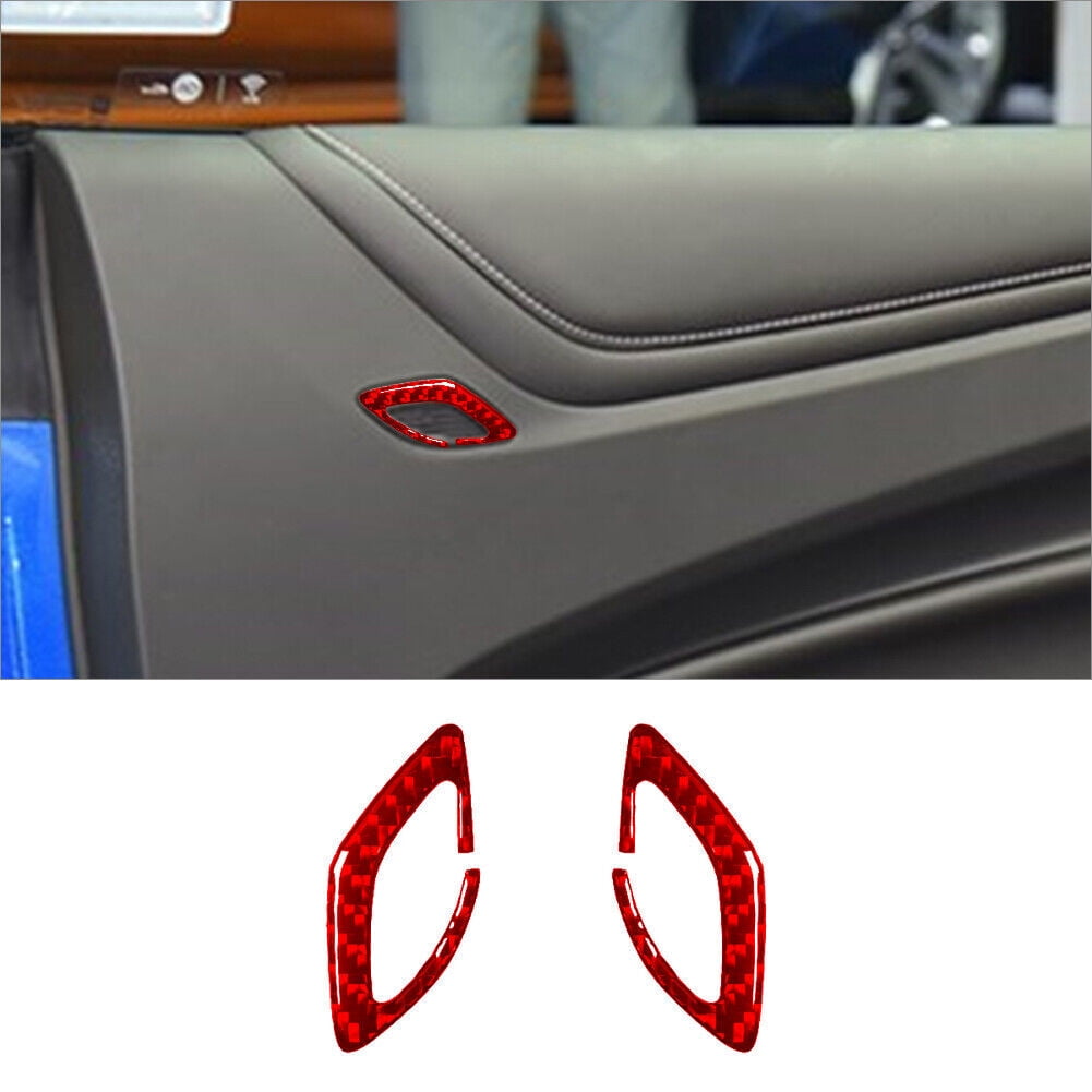 For Chevrolet Camaro 2016-22 Red Carbon Fiber Interior Door Lock Pins ...