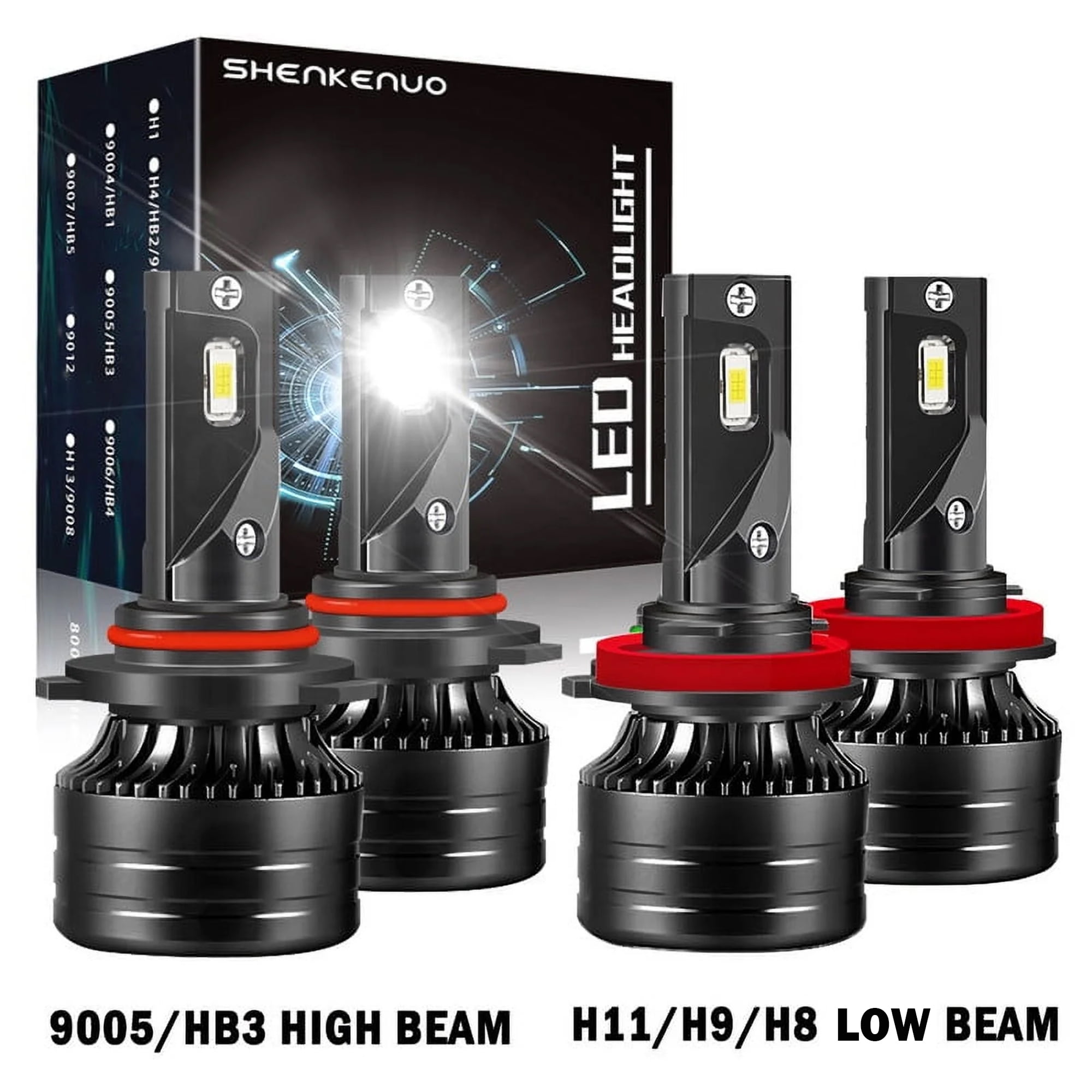 For Chevrolet Equinox 2010 2011 2012 2013 2014 2015 2016 2017 Led Headlight Bulbs 9005 H11 High ...