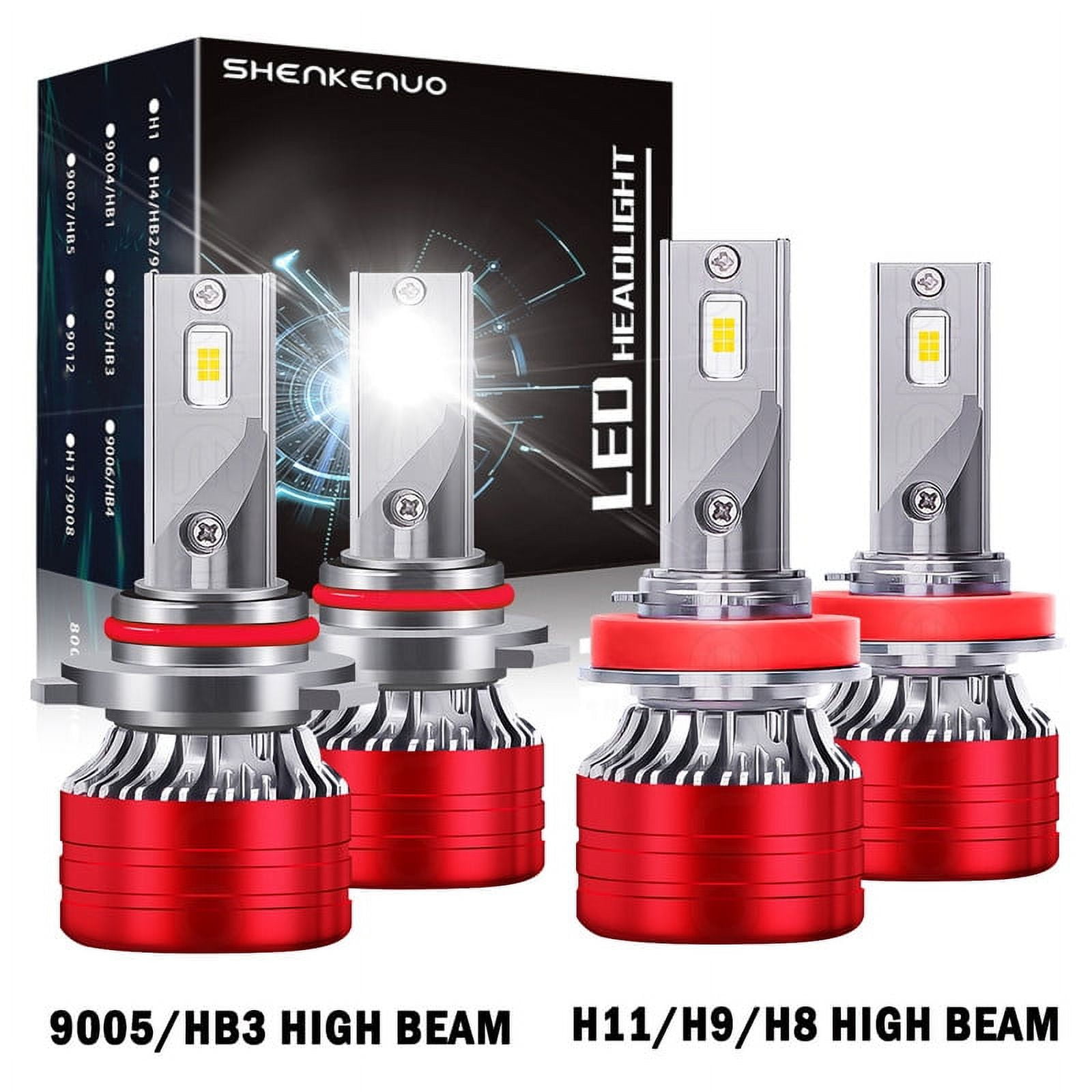 For Chevrolet Equinox 2010 2011 2012 2013 2014 2015 2016 2017 Led Headlight Bulbs 9005 H11 High ...